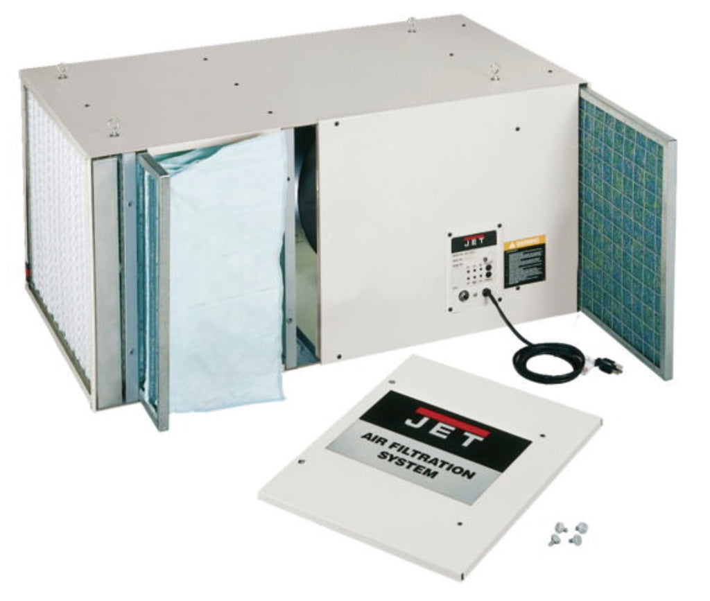 AFS-1000C, 1000 CFM Air Filtration System, 3-Speed, with Remote Contro ...