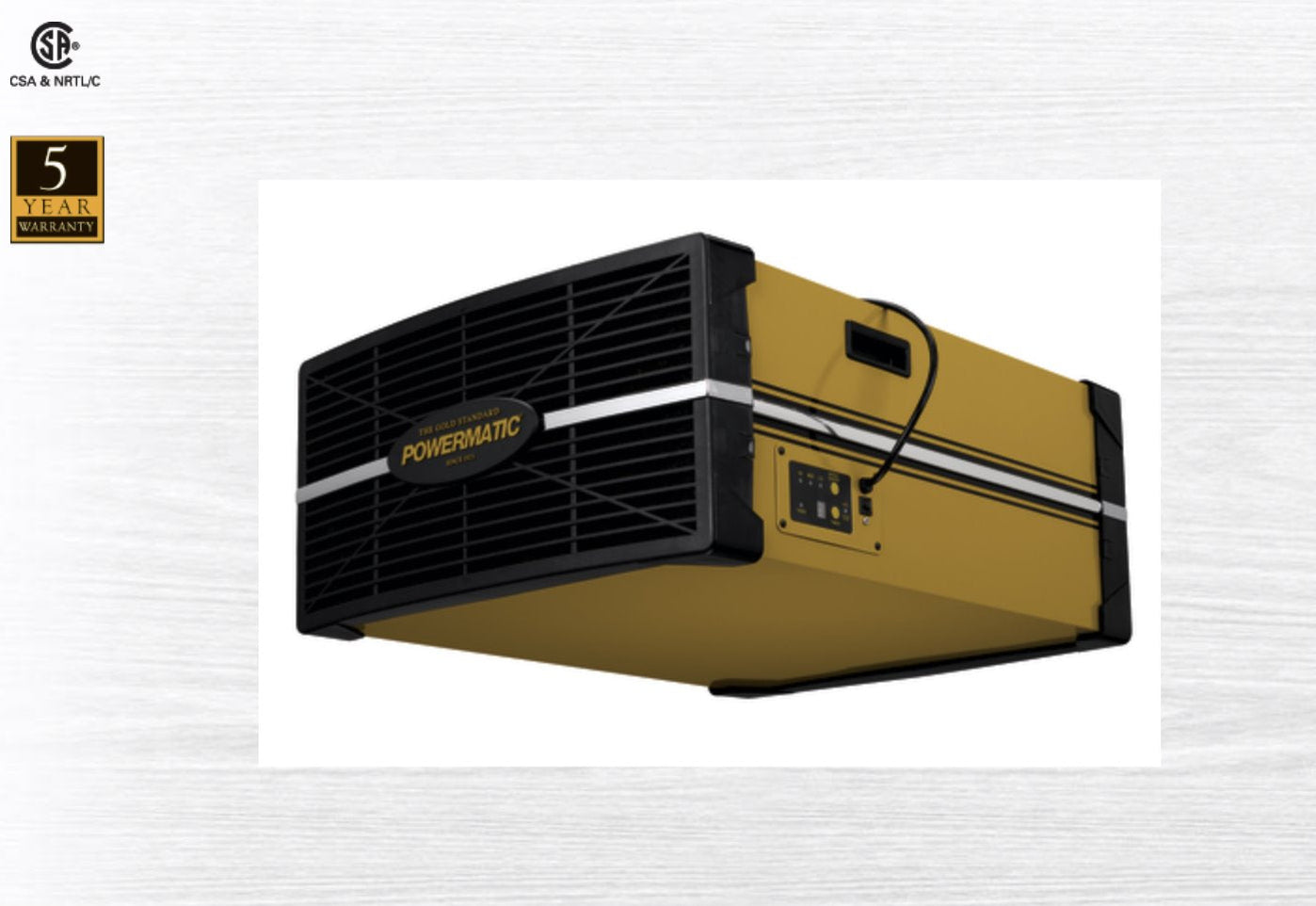 AFS-1000C, 1000 CFM Air Filtration System, 3-Speed, with Remote Contro ...