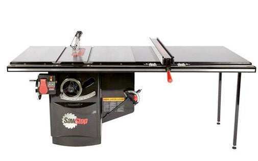 SawStop T30417 10" 7-1/2 HP 230V Industrial Table Saw with 52" T-Glide ...